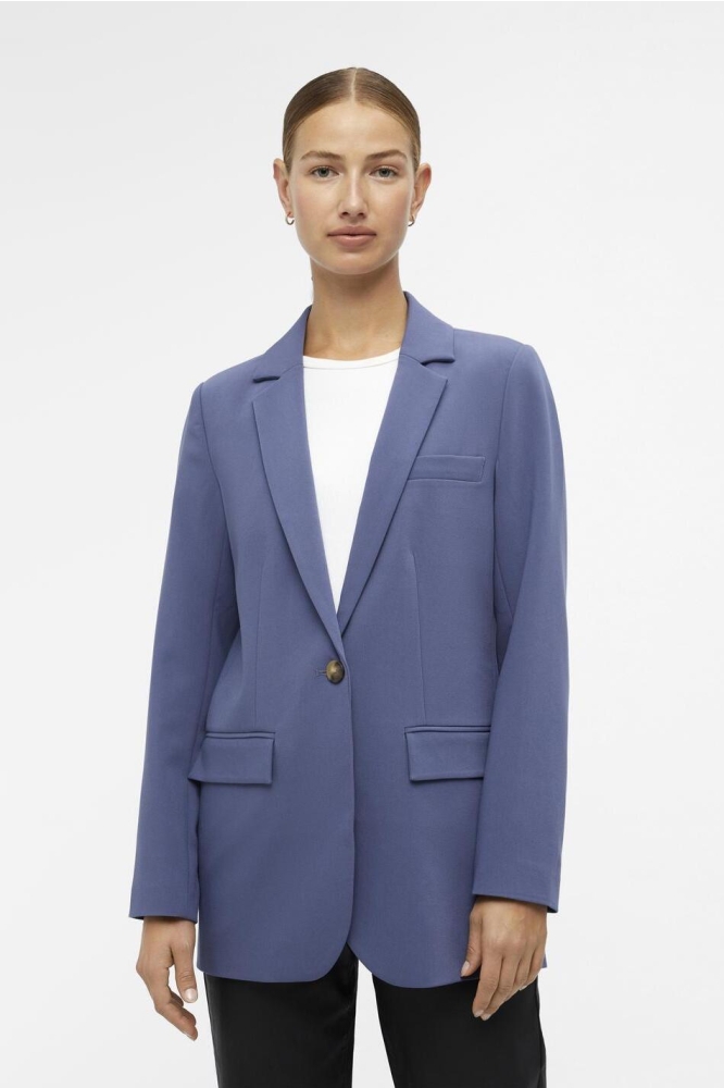 Objsigrid L S Blazer Noos 23035737 Object Blazer Blue Indigo
