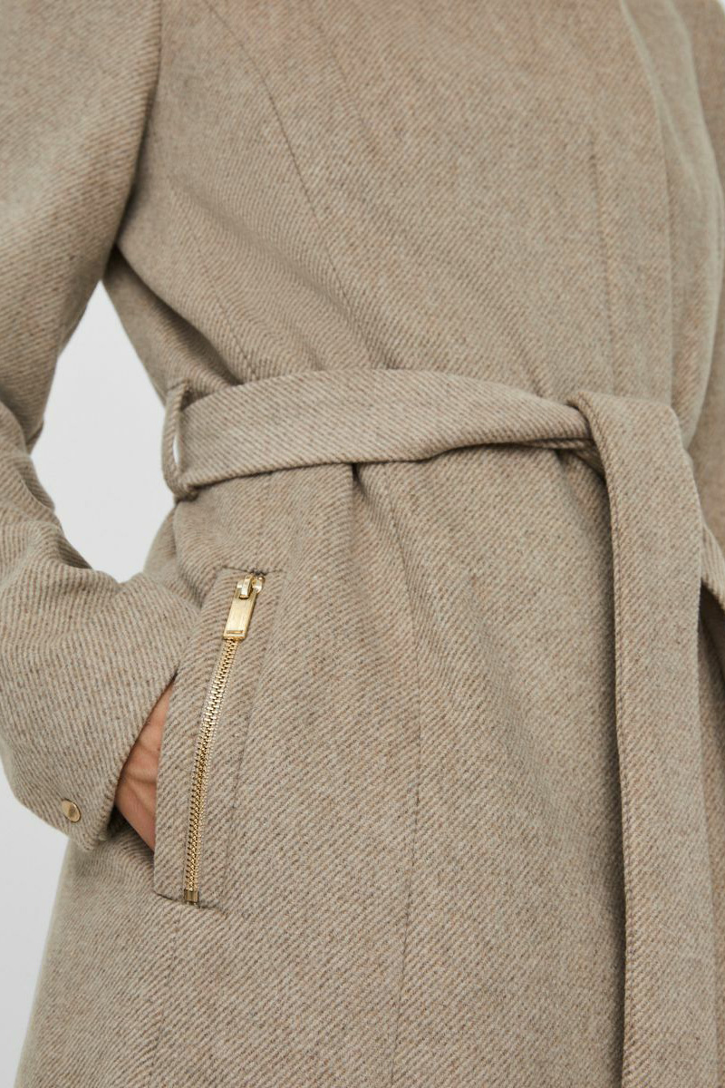 vmtwodope belt 3/4 wool jacket ga noos 10237744 vero moda jas silver mink vmtwodope belt 3/4 wool jacket ga noos 10237744 vero moda jas silver mink