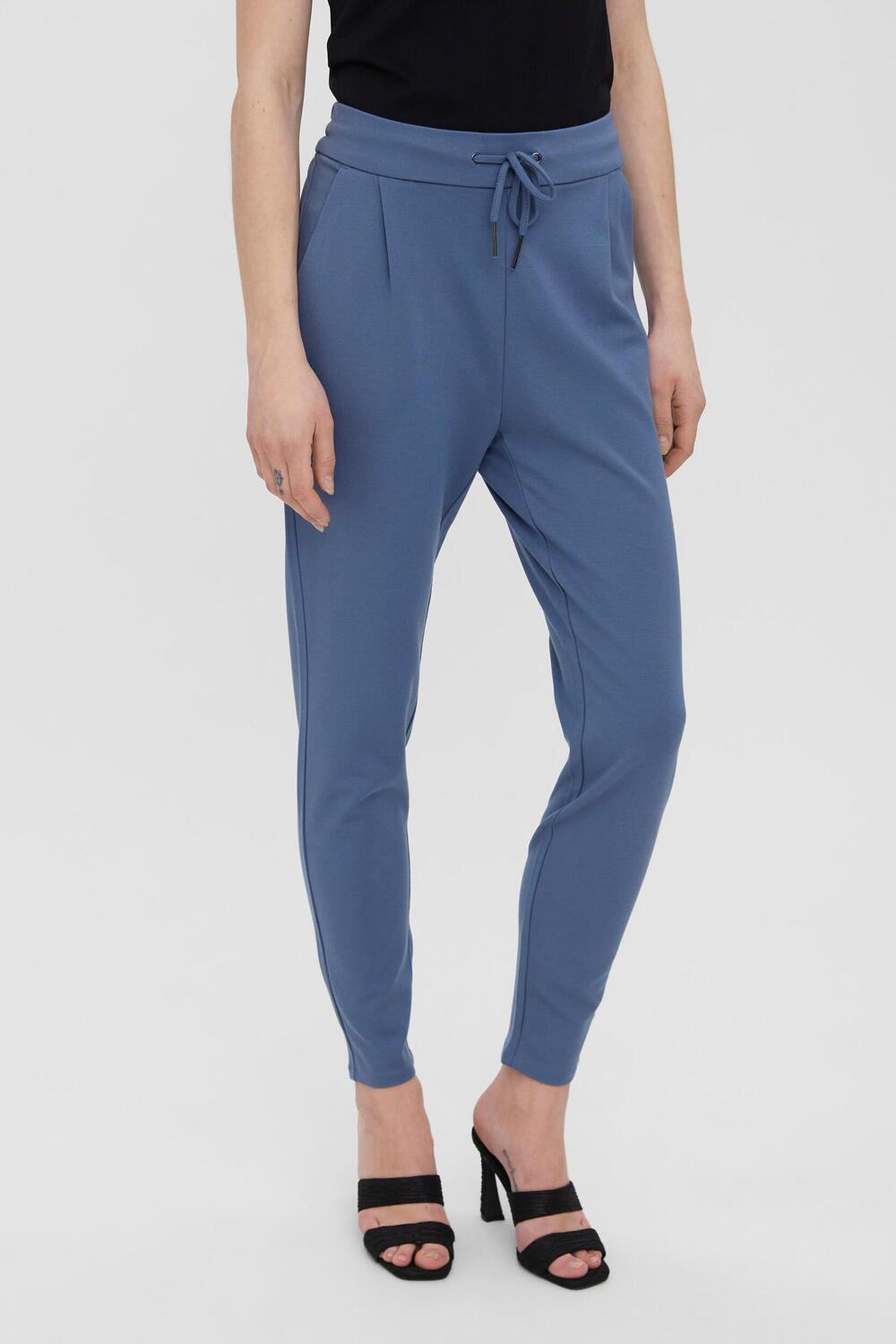 Vmeva Mr Loose String Pant Ga Noos 10197909 Vero Moda Broek China Blue